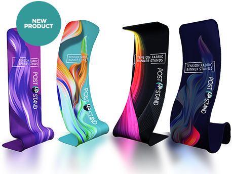 flow tension fabric banner stand