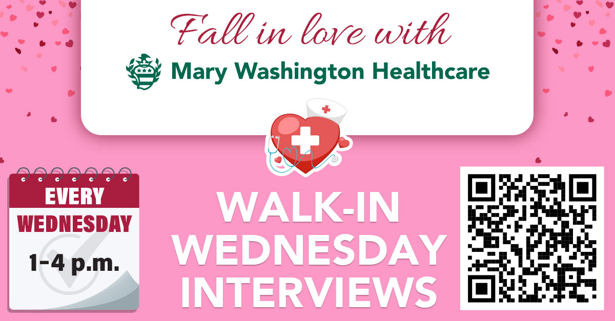 Walk-in Wednesdays | Mary Washington Healthcare | Fredericksburg ...