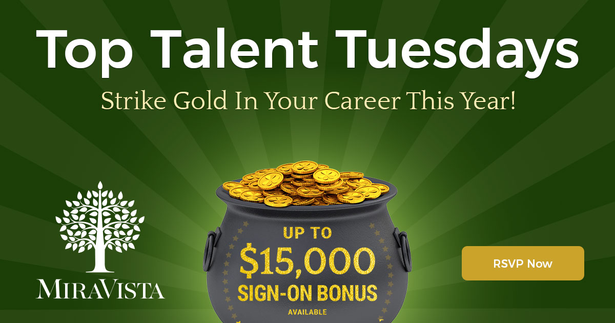 Behavioral Health Nursing Jobs | Top Talent Tuesdays | MiraVista ...